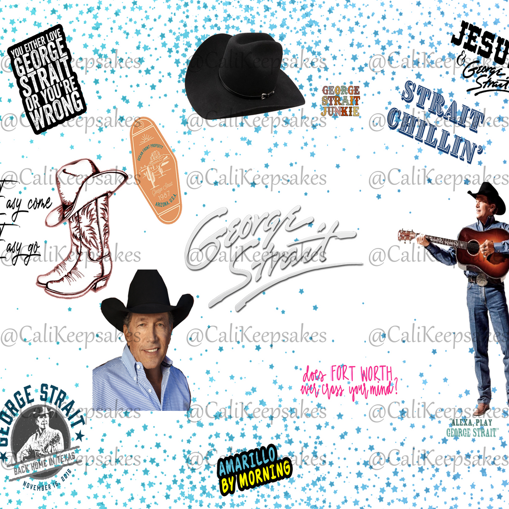 The King George Strait PNG Sublimation - 300DPI | CaliKeepsakes ...