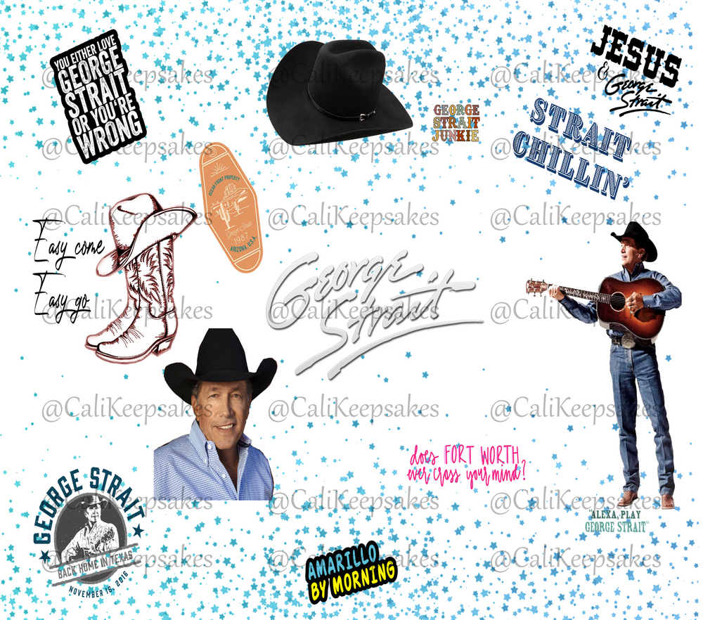 The King George Strait PNG Sublimation - 300DPI | CaliKeepsakes ...